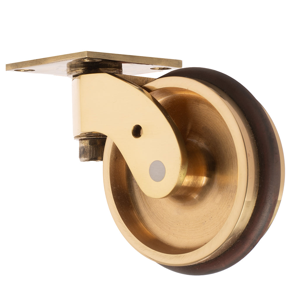 Heavy Duty Extra Large Brass Castor – Heritage Components