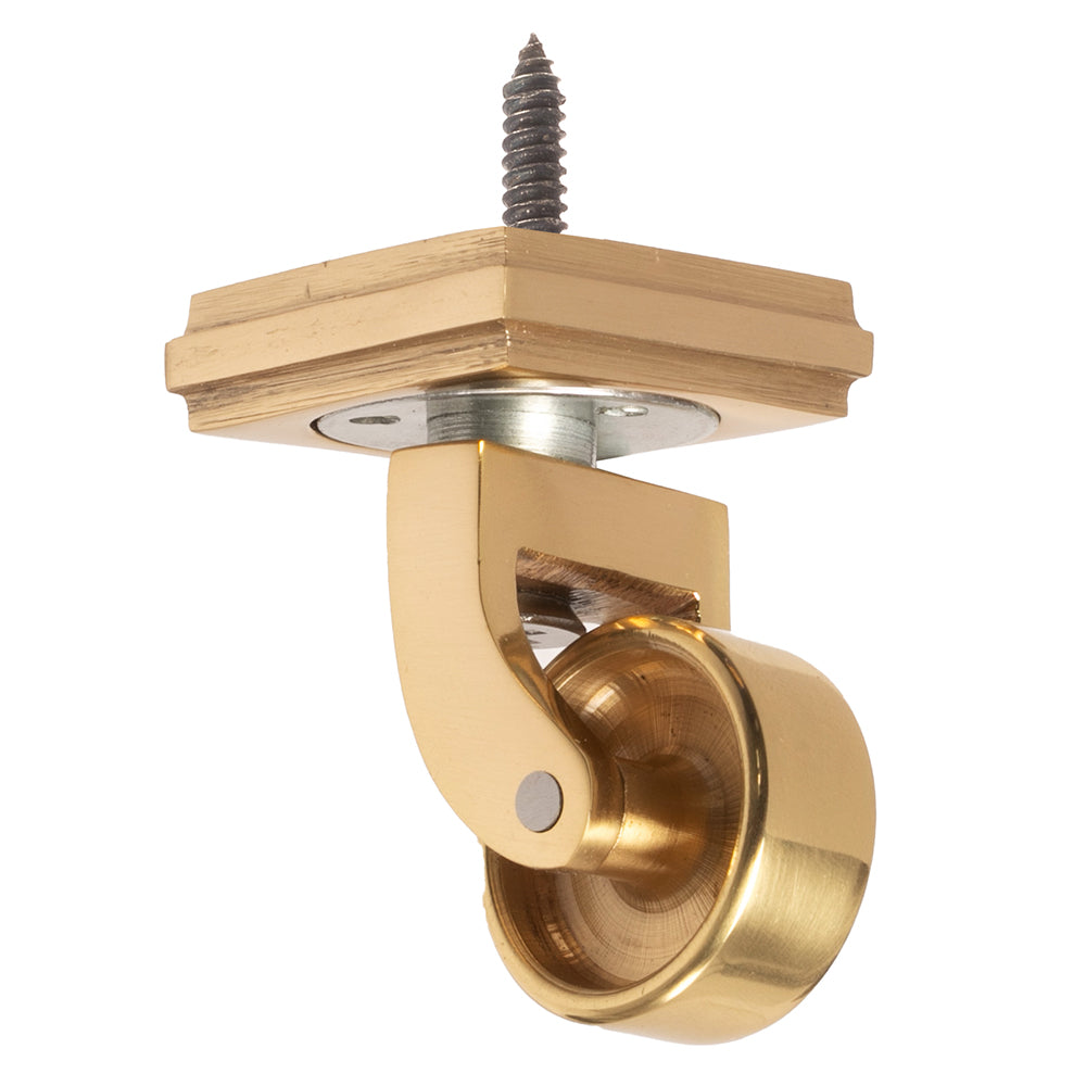 Brass Screw Castor with Embellisher | Furniture Castors – Heritage ...