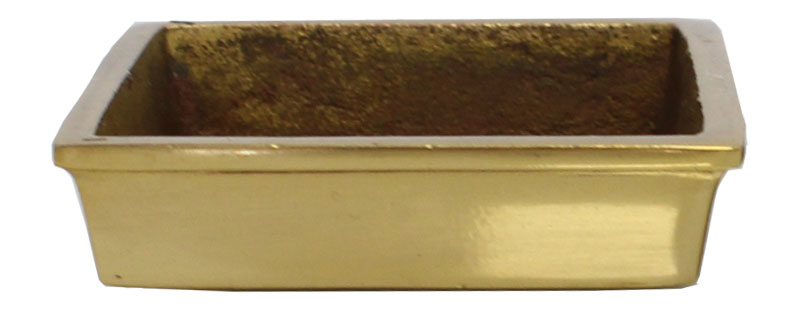 Imperial Square Brass Leg Cup | Furniture Leg Caps – Heritage Components